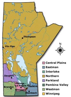 Manitoba's Tourist Regions